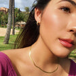 Bella Twisted Hoop Earrings Dainty Delicate Minimalist Fashion Jewelry